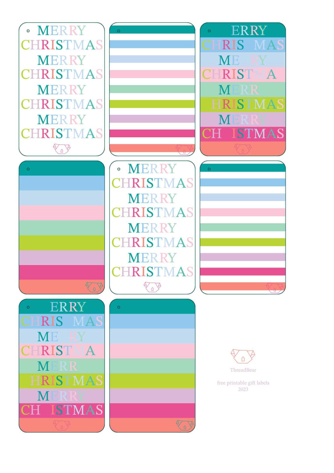 Gift Labels - ThreadBear